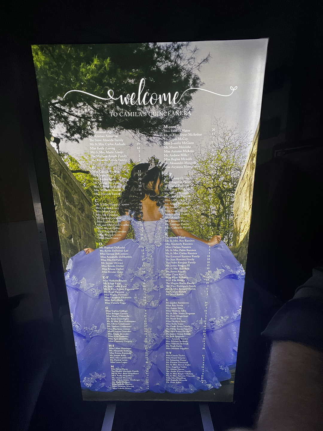 Light Box Seating Chart - Signature Events by Magic Moments